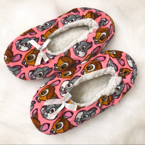 Disney | Shoes | Disney Bambi Thumper Plush Babba Slipper Socks | Poshmark